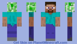 Creeper Steve Minecraft Skin