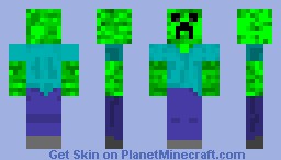 Creeper Steve Minecraft Skin