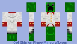 Creeper IN Suit Minecraft Skin