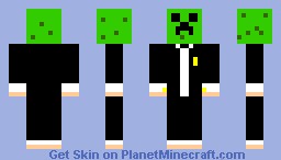 Creeper Waiter Minecraft Skin