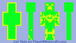 Creeper with yellow designs Minecraft Skin