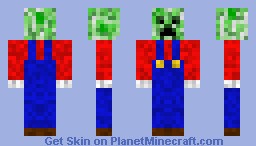 creepy mario Minecraft Skin