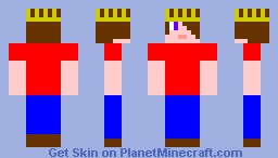 crown guy (better in 3D) Minecraft Skin
