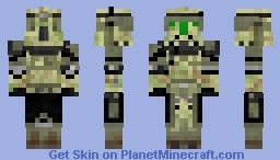 Realistic 41st Clone Commander (Hasbro) Minecraft Skin