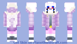 Corrupted CuddleTale Sans Minecraft Skin