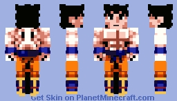 Son Goku (Blue shirt) :: DBZ Minecraft Skin