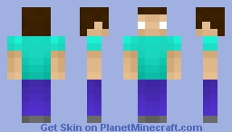Low Resolution Herobrine Minecraft Skin