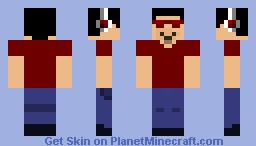 Head-phones and Sunglasses guy Minecraft Skin