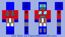 Optimus Prime Minecraft Skin