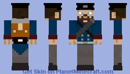 Prussian Fusilier 1800s Minecraft Skin