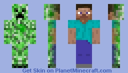 Steve-Creeper Minecraft Skin