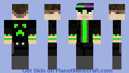 Green gamer Minecraft Skin