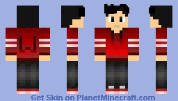 sanity red boy no Minecraft Skin