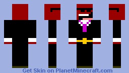 Red Skinned Pimp Minecraft Skin