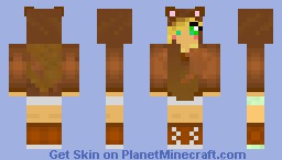 Wild Bear girl Minecraft Skin