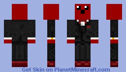 cute cube in a suit Minecraft Skin