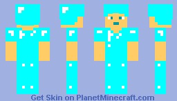 Cyan Armour Minecraft Skin