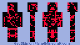 Cyber Boy/Girl Red Minecraft Skin
