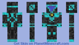 Cyber warrior with visor Minecraft Skin
