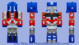 Cybertron Form Optimus Prime Minecraft Skin