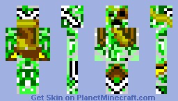 Cyborg Creeper Minecraft Skin