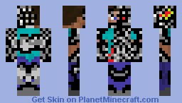 Cyborg steve Minecraft Skin