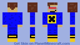 Cyclops (X-men) for competition Minecraft Skin