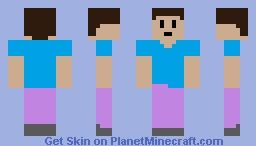 Updated simplifed steve Minecraft Skin