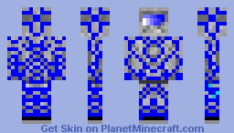 Blue Robot Minecraft Skin