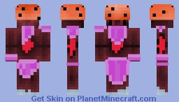 Black & White Shroom Minecraft Skin