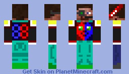 Cyborg Steve Minecraft Skin