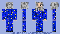 Blue Wizard Minecraft Skin