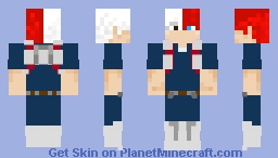 Shoto Todoroki Minecraft Skin