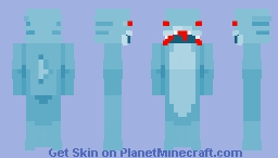 Deep dark Shark Minecraft Skin