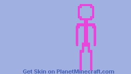 Pink goofy stickman Minecraft Skin