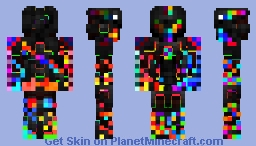 Super Rainbow Knight Minecraft Skin