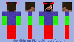 Colourful Devil Minecraft Skin