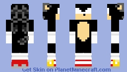dark Sonic skin Minecraft Skin