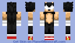 Dark sonic Minecraft Skin
