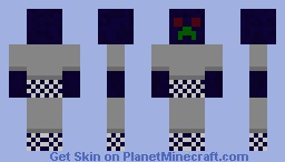 dark creeper (finished) Minecraft Skin