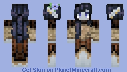 Dark Elf Female Minecraft Skin