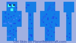 cute blue slime !!!!!!!!!!!!!!!!!!!!!!!!!!! Minecraft Skin