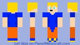 Without shirt SSJ Minecraft Skin