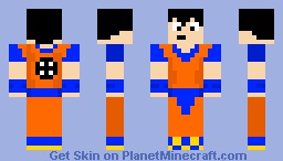 Gotenko DBZ Minecraft Skin
