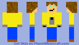 Yellow ClickerHands Minecraft Skin