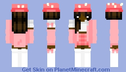 strawberry girl Minecraft Skin
