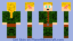 Forest Camo Elf Minecraft Skin