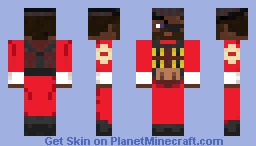 Demoman Red Minecraft Skin