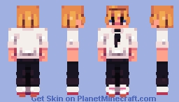 Denji - chainsaw man Minecraft Skin