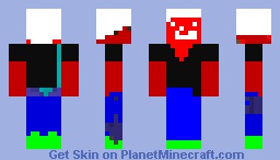 white haired devil Minecraft Skin
